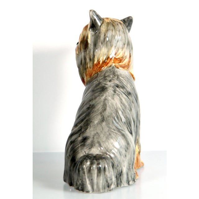 Vintage Italian Pottery Life Size Yorkshire Terrier Yorkie Ceramic ...