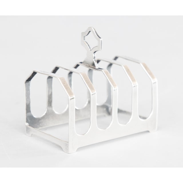 Art Deco English Sterling Silver Toast Rack | Chairish