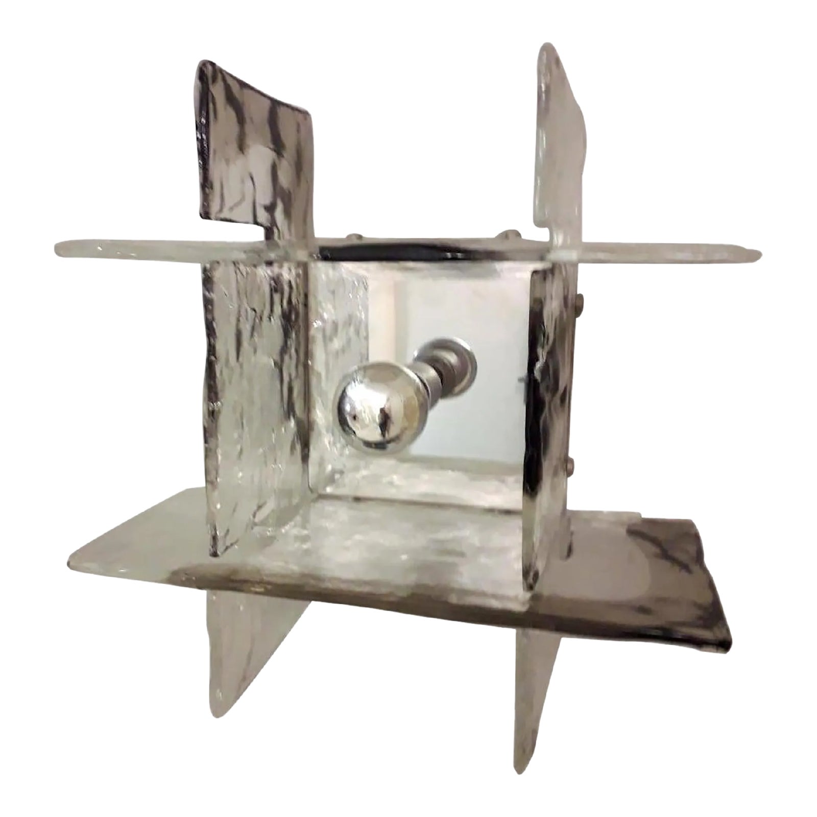 1960s Square Sconces by Carlo Nazon for Mazzega | Chairish