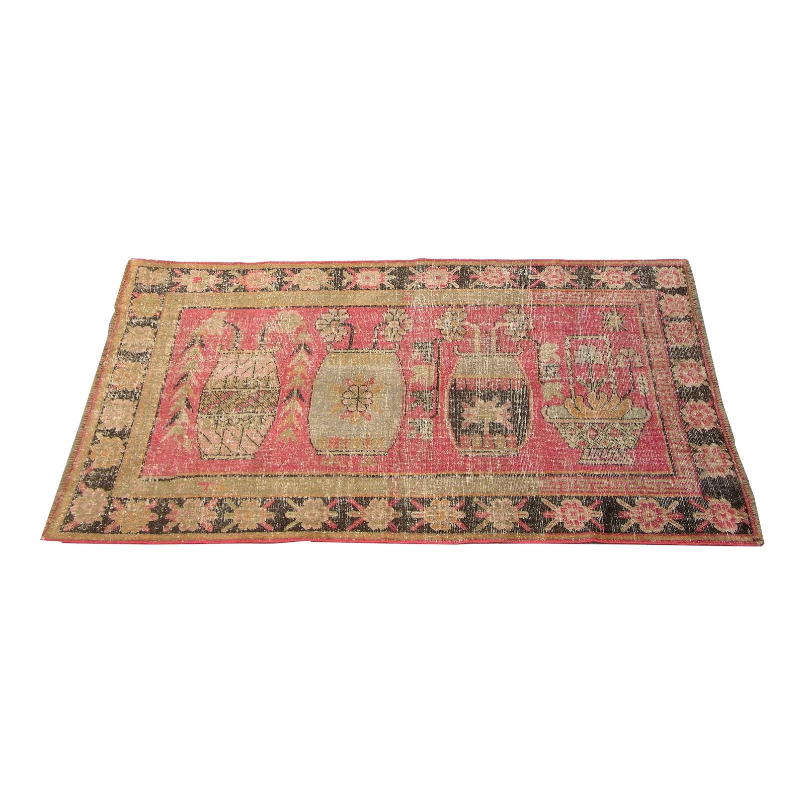 19th Century Authentic Khotan Samarkand Rug | Chairish