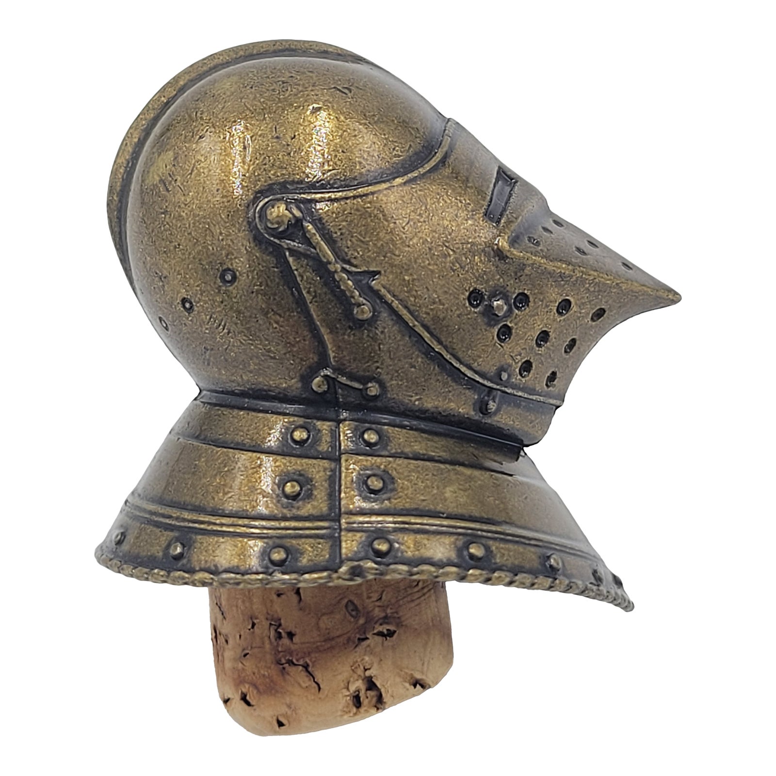 Mid 20th Century Mid-Century Modern Solid Brass Medieval Knight Helmet ...