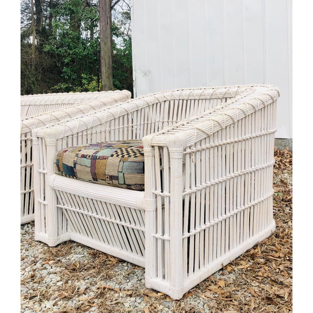 Vintage Ficks Reed 3 Piece Rattan Sofa & Lounge Chair Set | Chairish