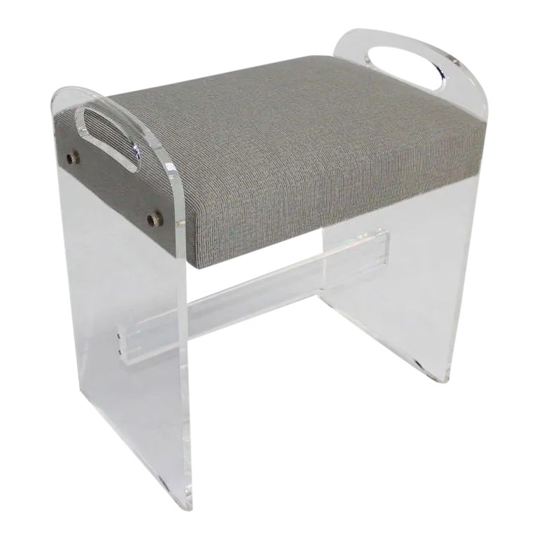 Mid-Century Modern Lucite Piano Bench | Chairish