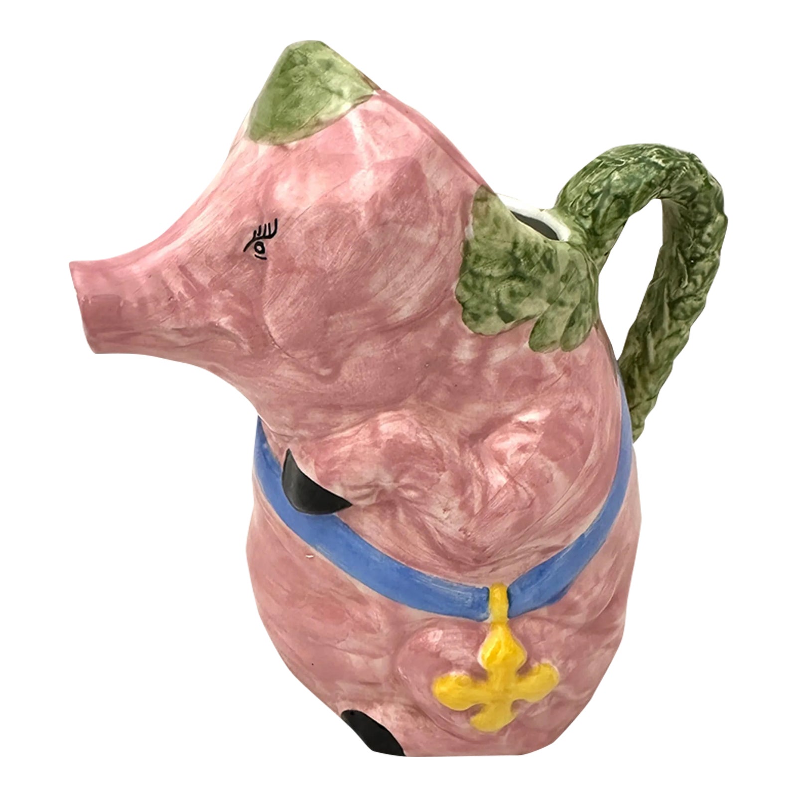 Williams-Sonoma Pink Piggy Water Pitcher | Chairish