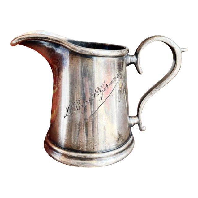 Antique Silver Plated Creamer From Le Royal St Germain Paris | Chairish