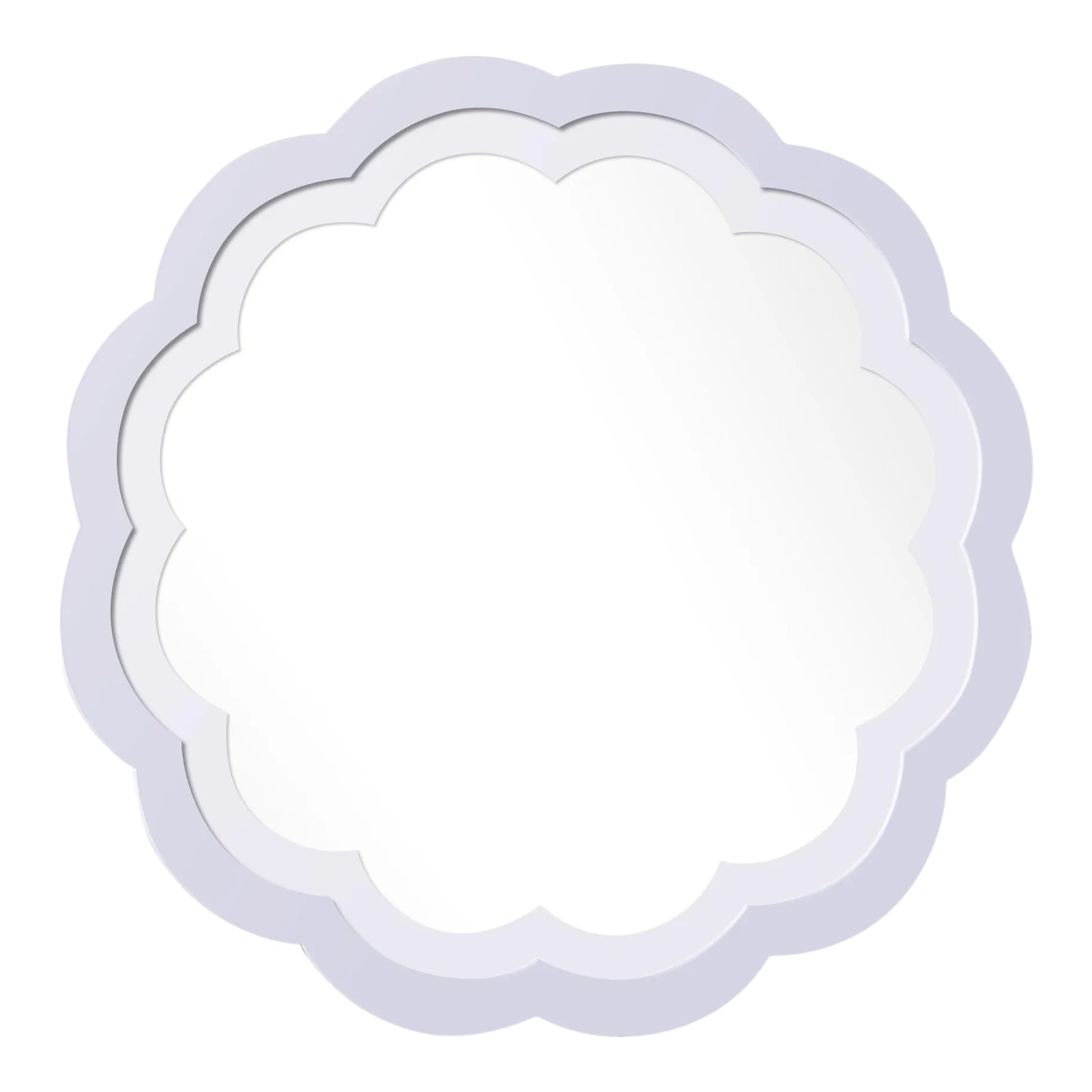 Fleur Home x Chairish Audobon Peony Circle Mirror in Spring Iris, 36x36 ...