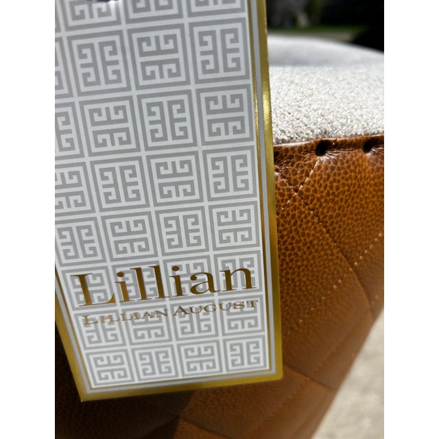 Modern Lillian August Style Wingback Chair – Mistral Oatmeal Fabric ...