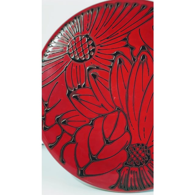 Vintage Japanese Red Lacquer Divided Box and Tray - Separates to Three ...