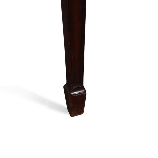 Vintage Bench With Fluted Handcarved Mahogany Legs | Chairish