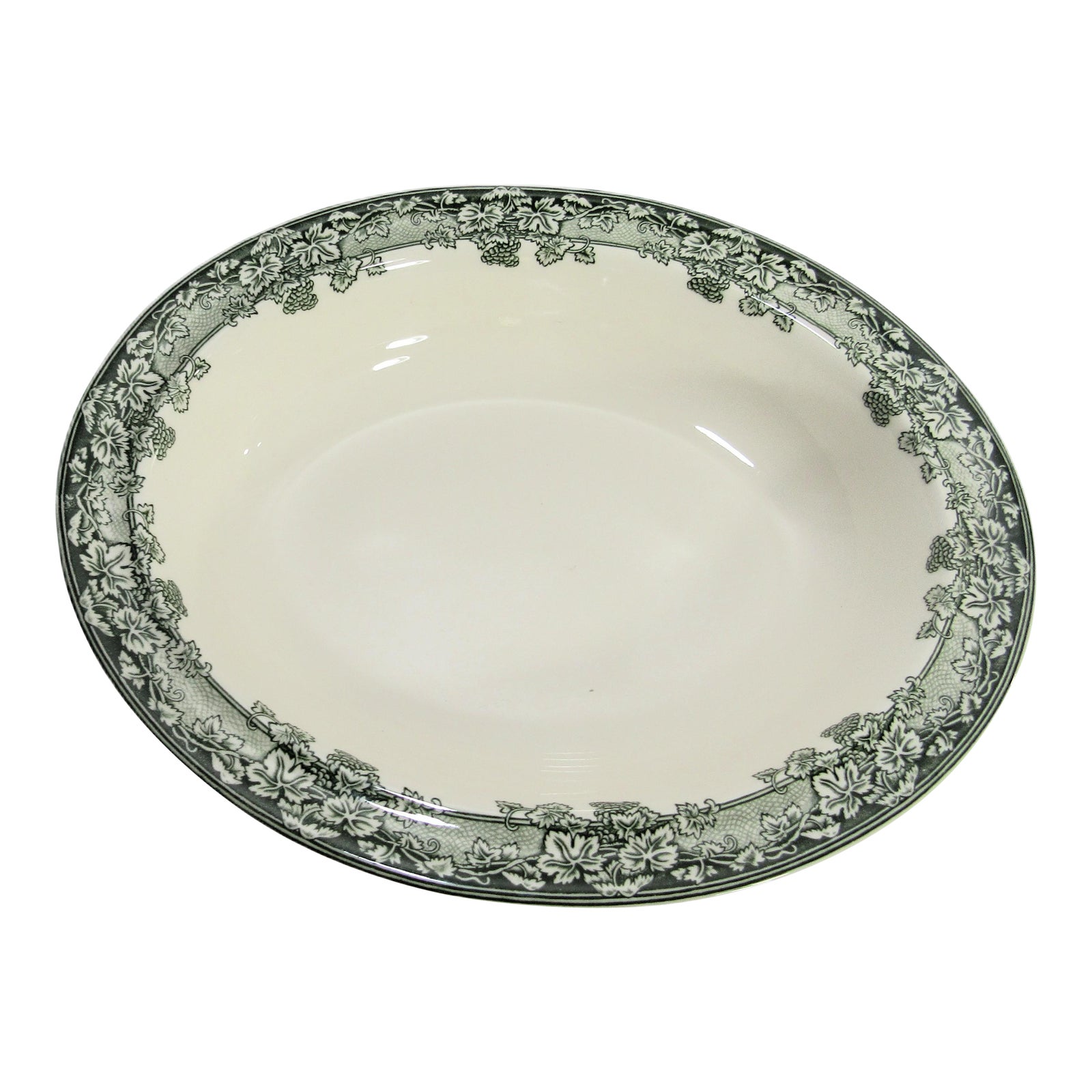 Vintage Green Kent Wedgwood Oval Serving Bowl, England Josiah & Sons ...