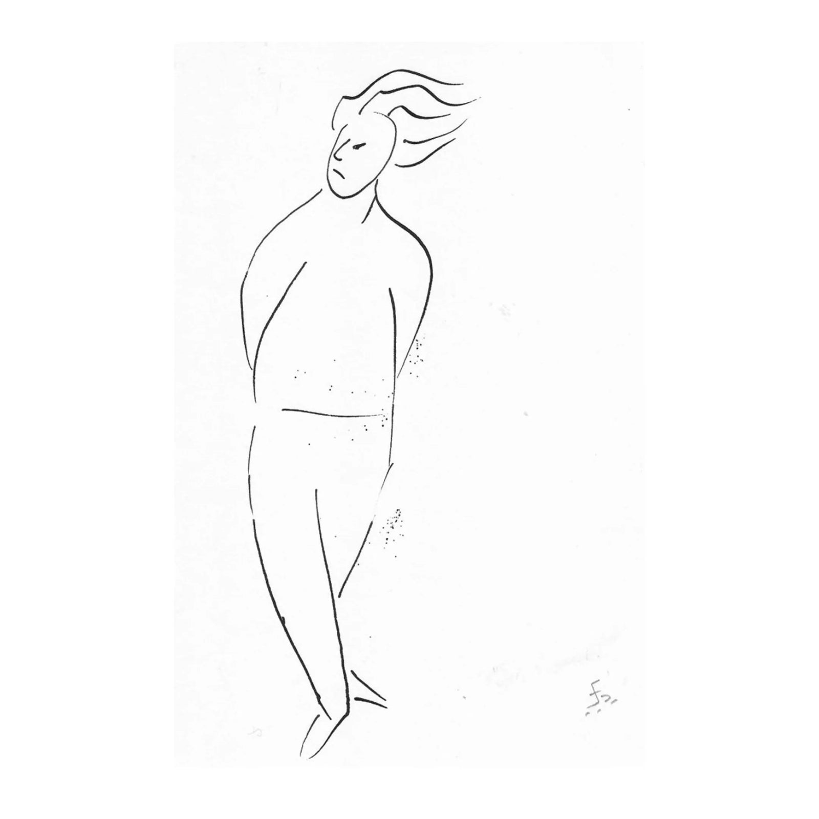 1960s James Bone Figure Drawing | Chairish