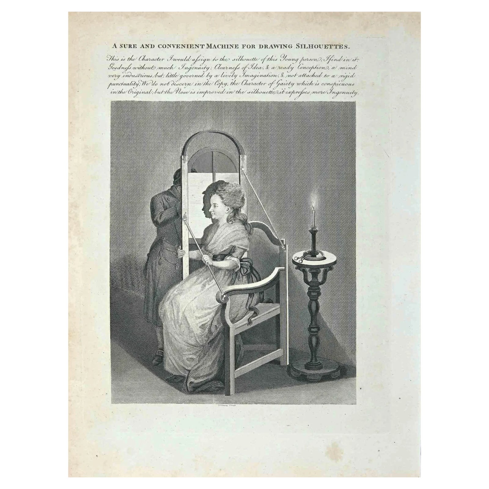 Thomas Holloway, Portrait of Woman, Original Etching, 1810 | Chairish