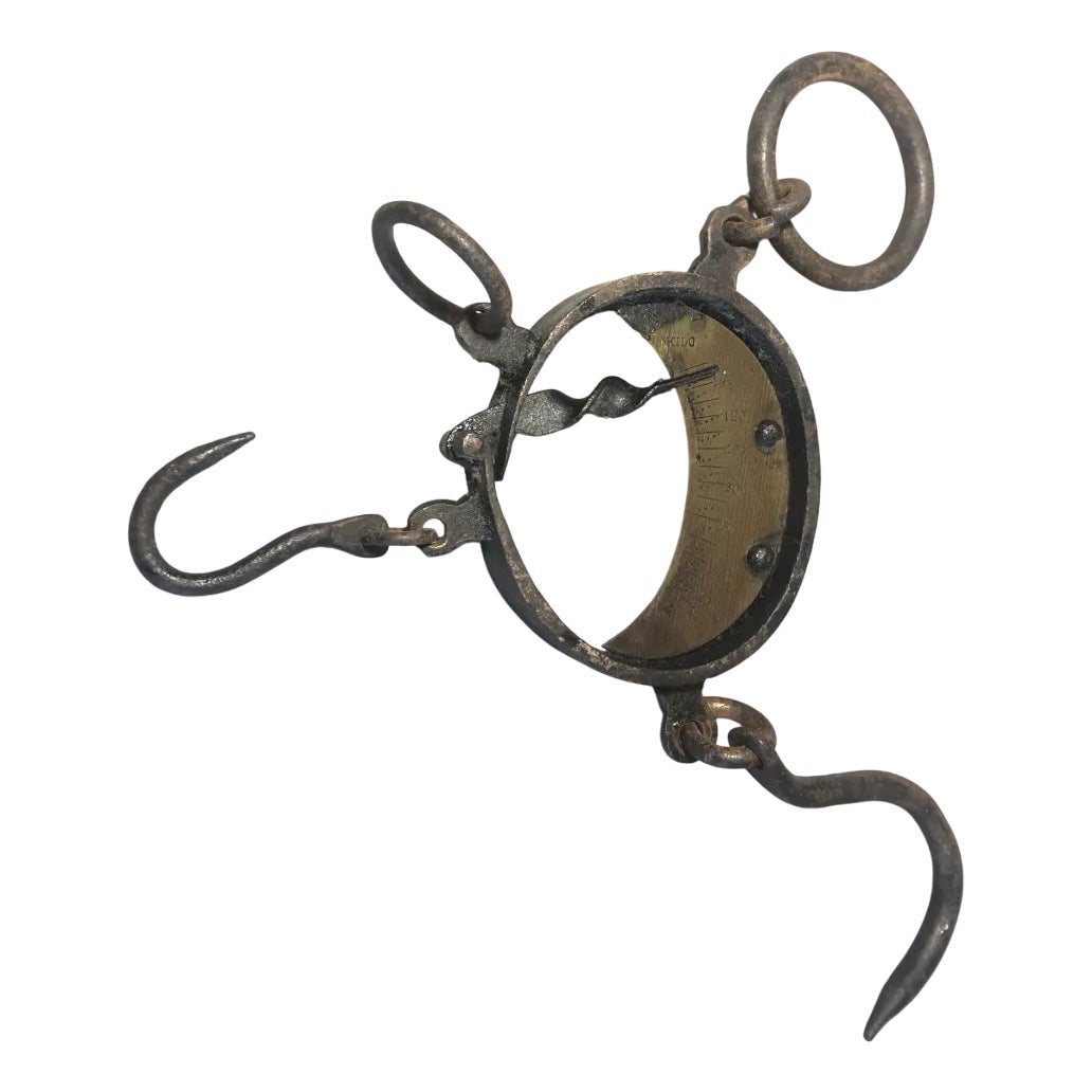 Antique Scale in Iron | Chairish