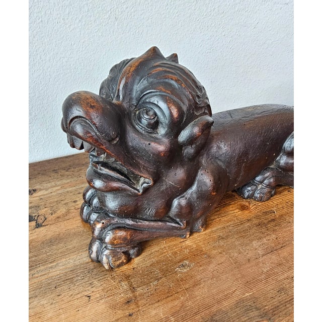 Antique European Renaissance Gothic Revival Grotesque Lion Figure ...