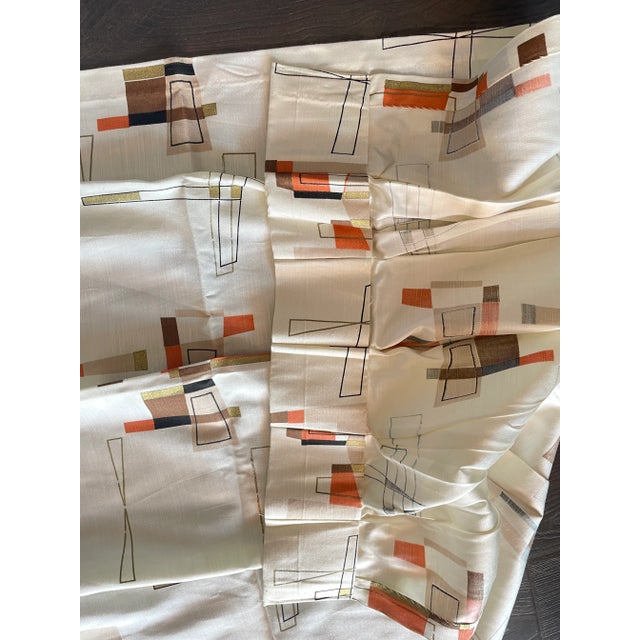 1950s Atomic Mid-Century Modern Drapery Panel | Chairish