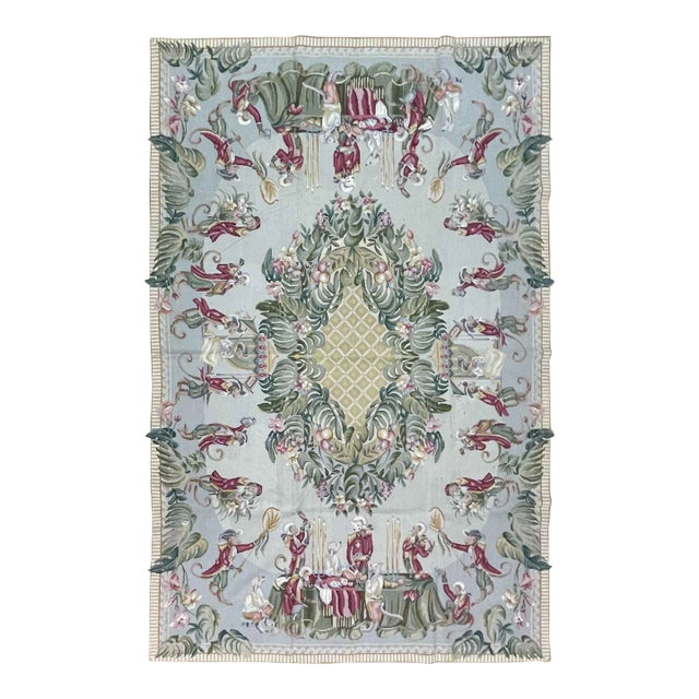 Chinese Aubusson Needlepoint Carpet | Chairish