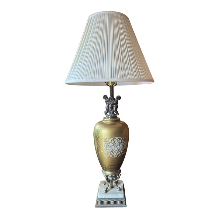 1950s Hollywood Regency Style Table Lamp | Chairish
