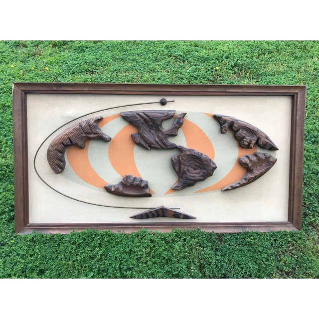 Huge 60" Witco World Map Tiki Bar | Chairish