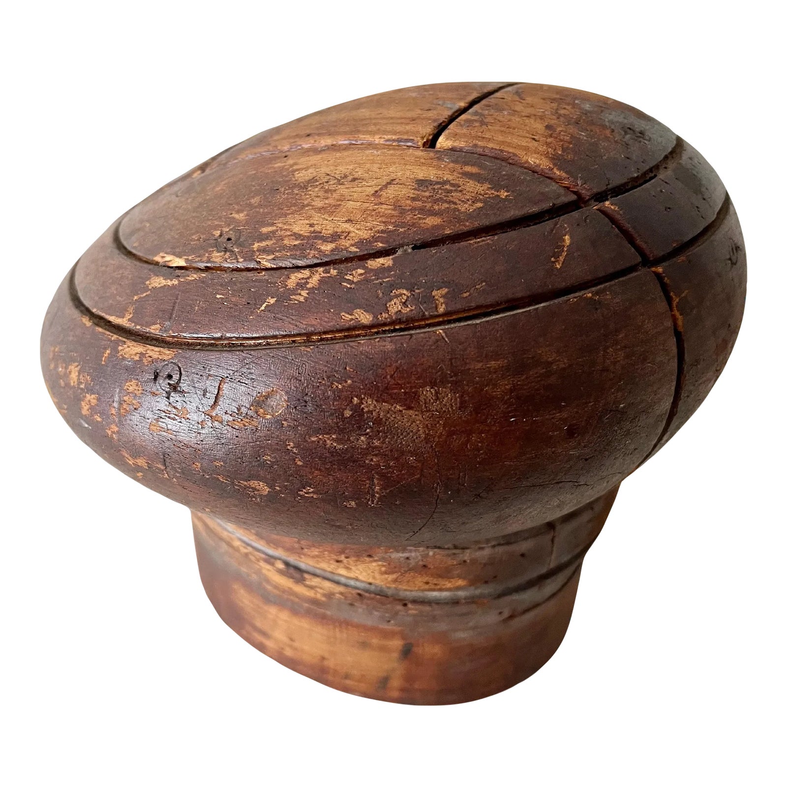 French Adjustable Wooden Milliner Hat Block Form | Chairish