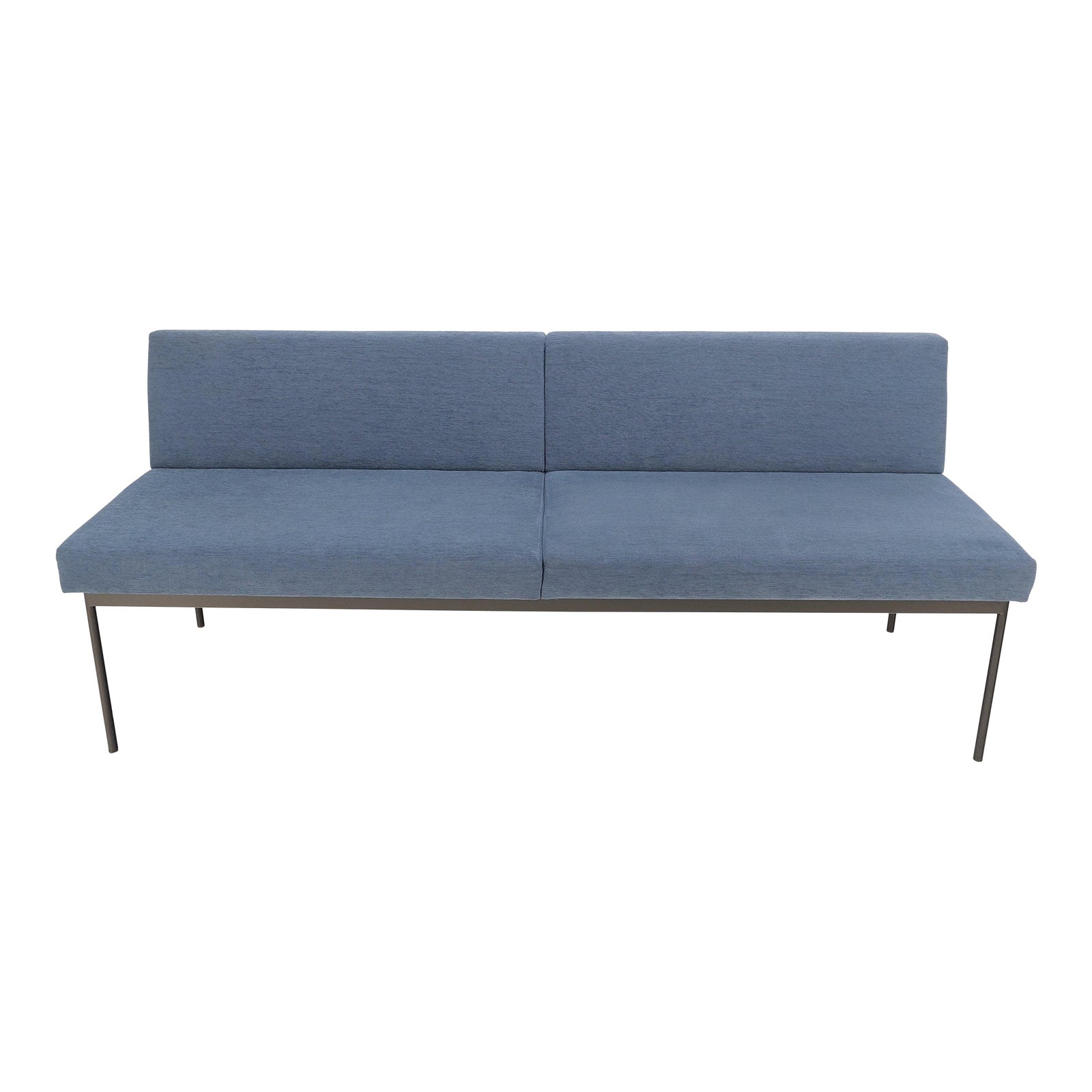 Geiger Tuxido Lounge Sofa Couch Bench Seating Blue Upholstery Black ...