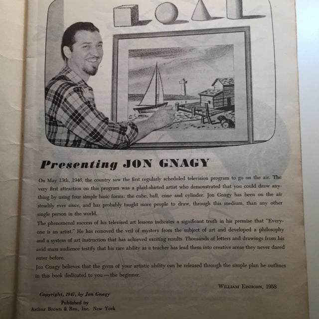 Jon Gnagy Drawing Lessons, 1958 | Chairish