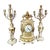 French Louis XVI Marble and Bronze Chimney Clock Set, Mid-19th Century ...