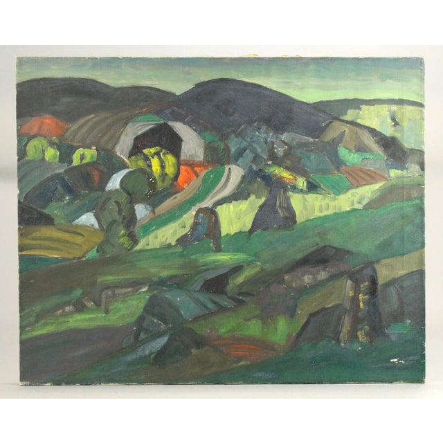 Mid 20th Century Leighton R. Cram Expressionist American Mountain ...