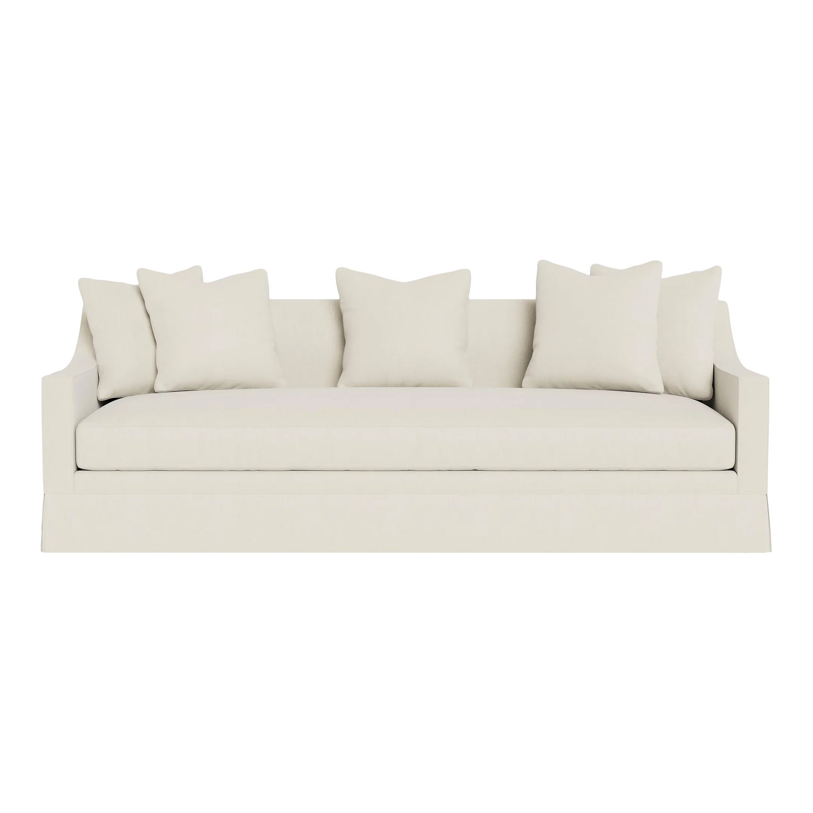 Grant Sofa 96" Grade B in Cream Linen | Chairish