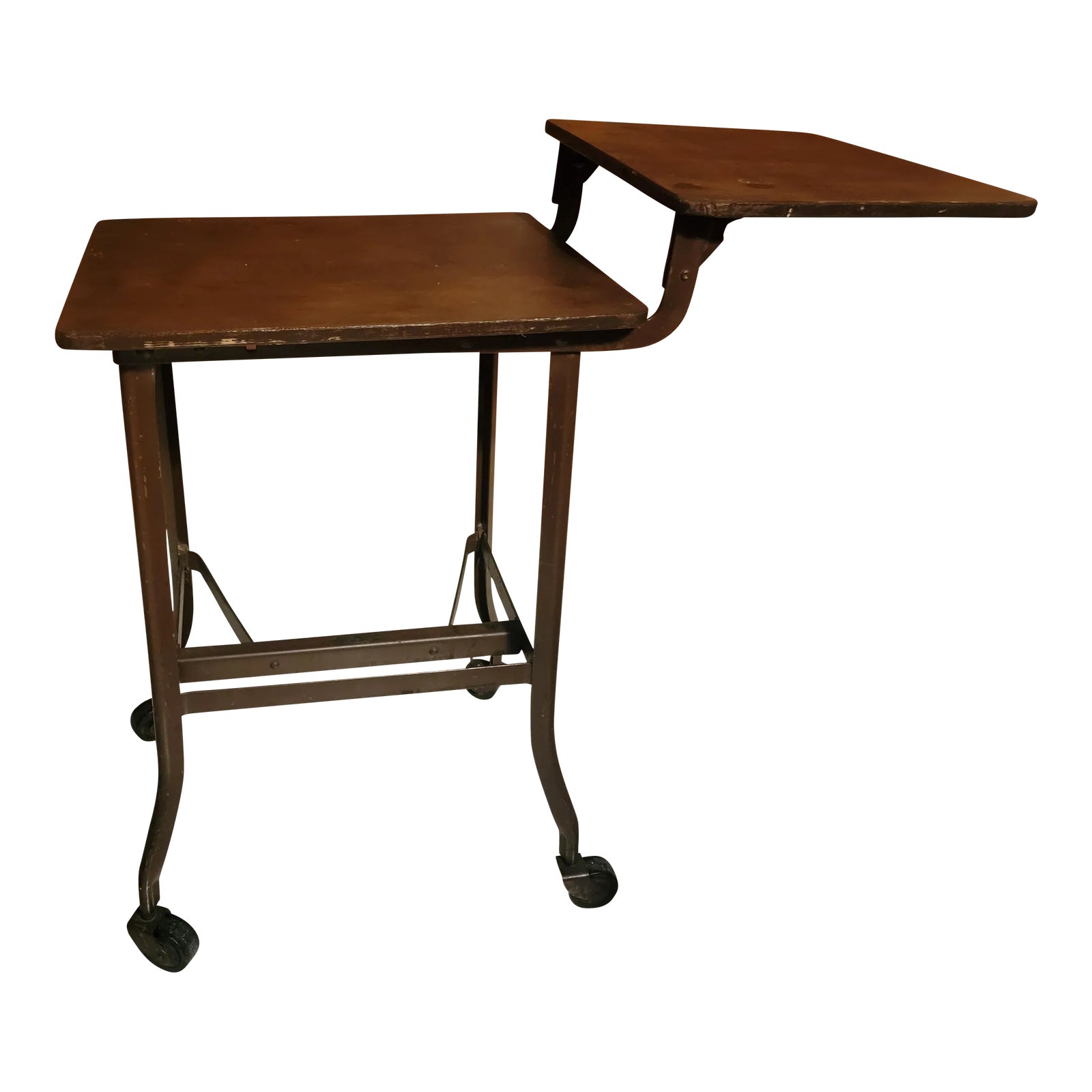 Early 20th Century Antique Toledo Drop Leaf Typewriter Table