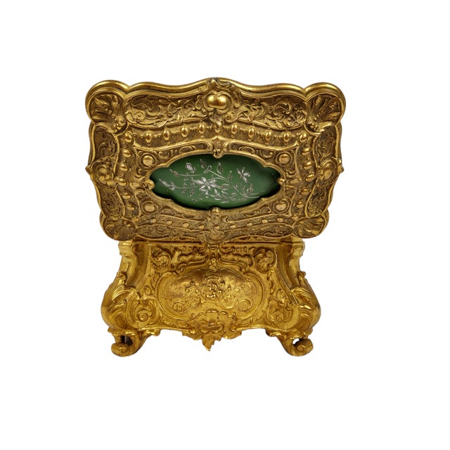 Vintage French Gilt Bronze Dore Box | Chairish