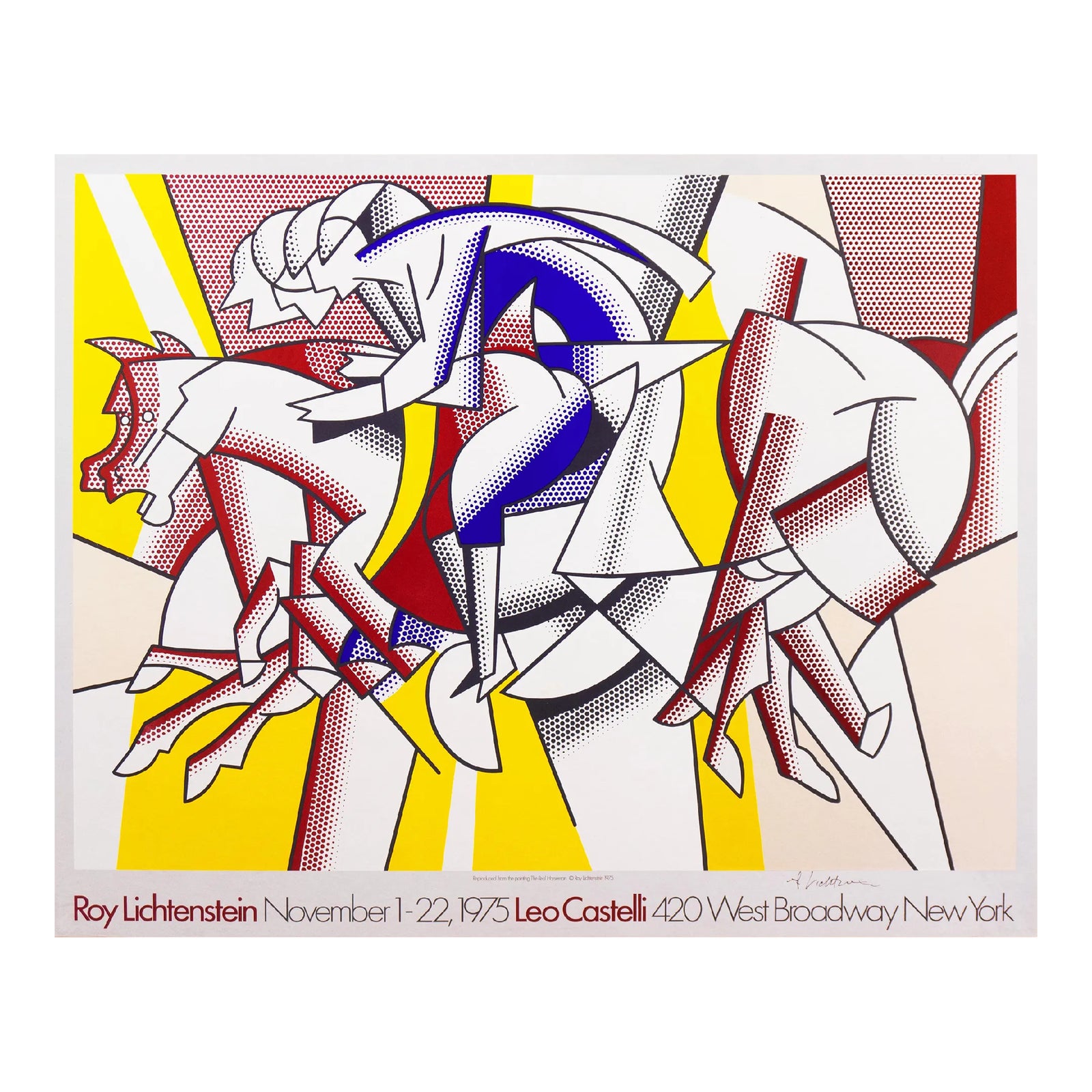 'The Red Horseman' 1975, After Roy Lichtenstein, Hand Signed by ...