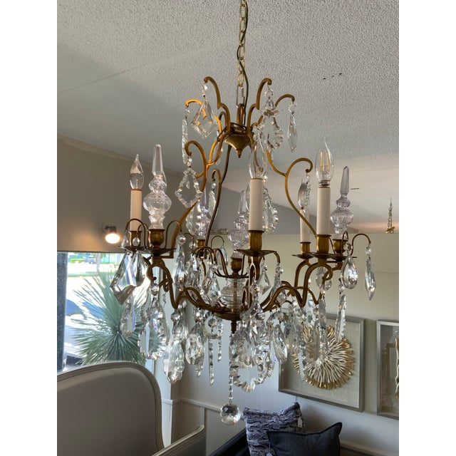 Vintage Crystal Chandelier | Chairish