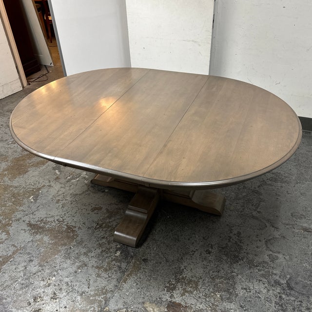 Canadel French Euro Style Pedestal Extension Dining Table | Chairish