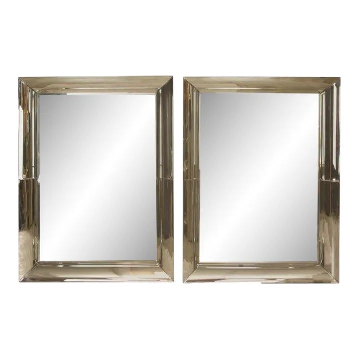 Philippe Starck Style Caadre Wall Mirrors- a Pair | Chairish