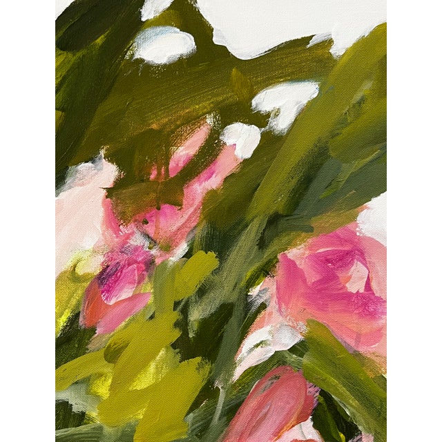 Contemporary Original Expressive Floral Abstract Painting on Canvas ...