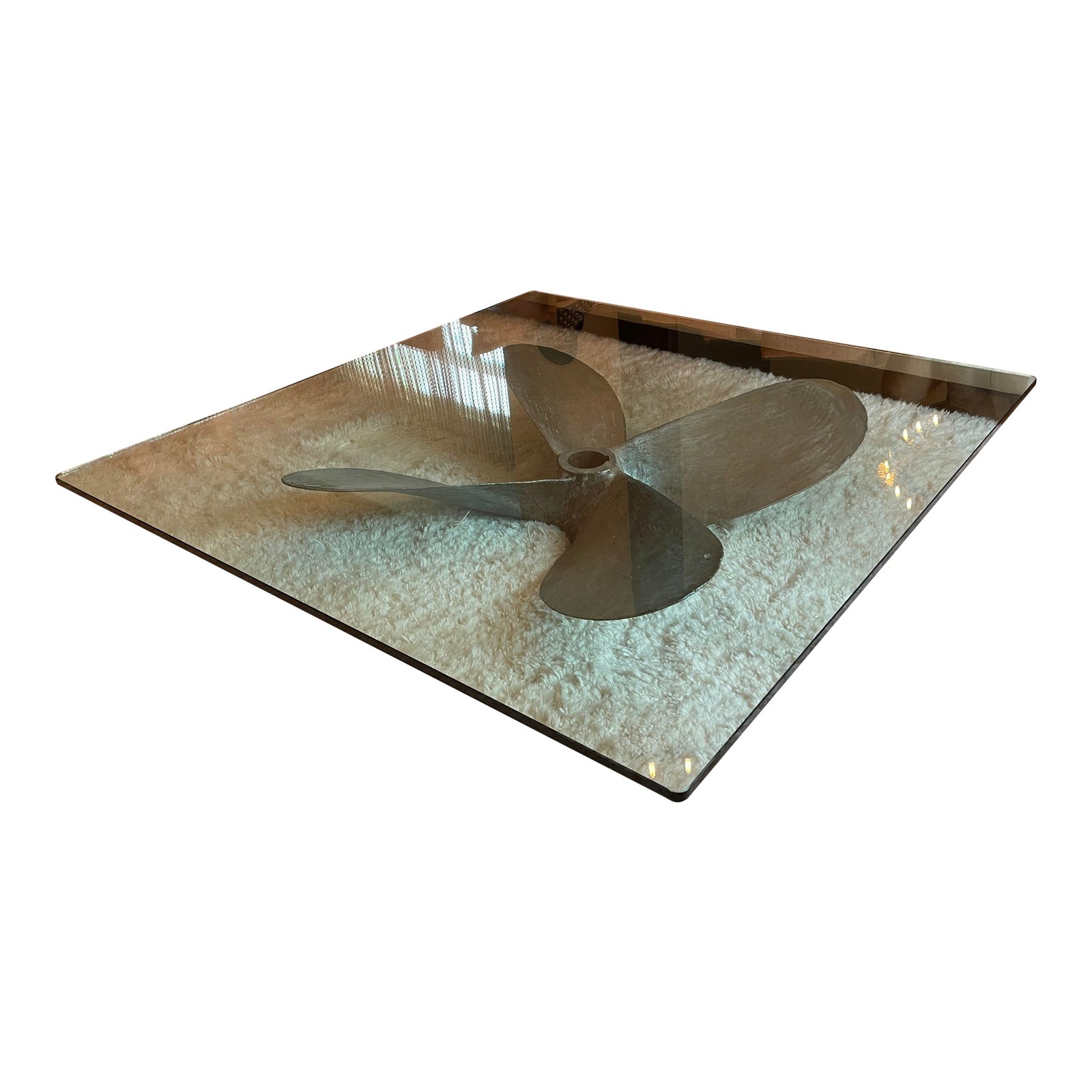 Restoration Hardware Timothy Oulton Propeller Art Coffee Table | Chairish