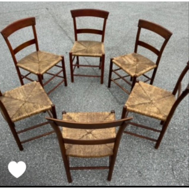 1950s Rustic French Mid-Century Modern Dining Chairs, Style of ...