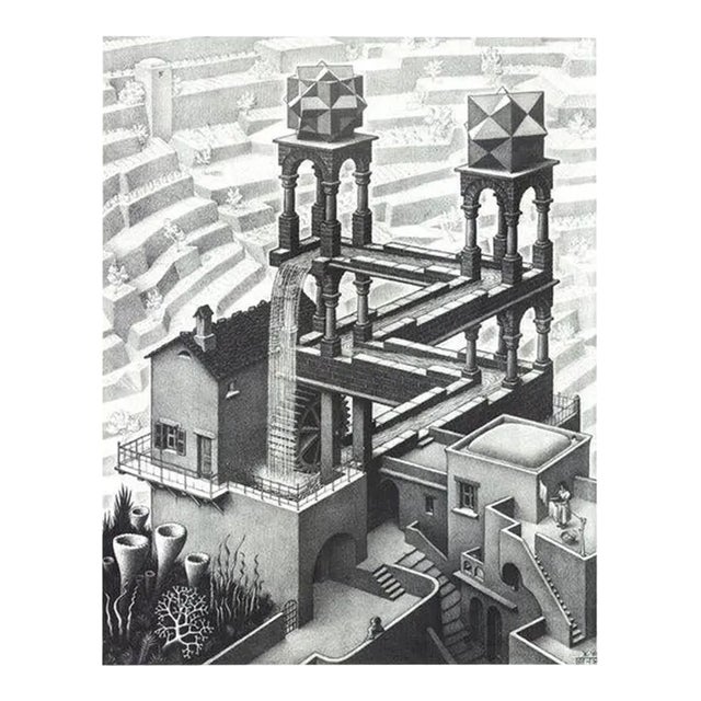 M.c. Escher Waterfall (small) | Chairish