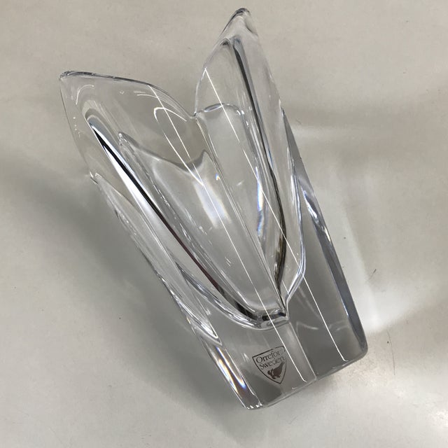 Orrefors Swedish Crystal Vase Chairish
