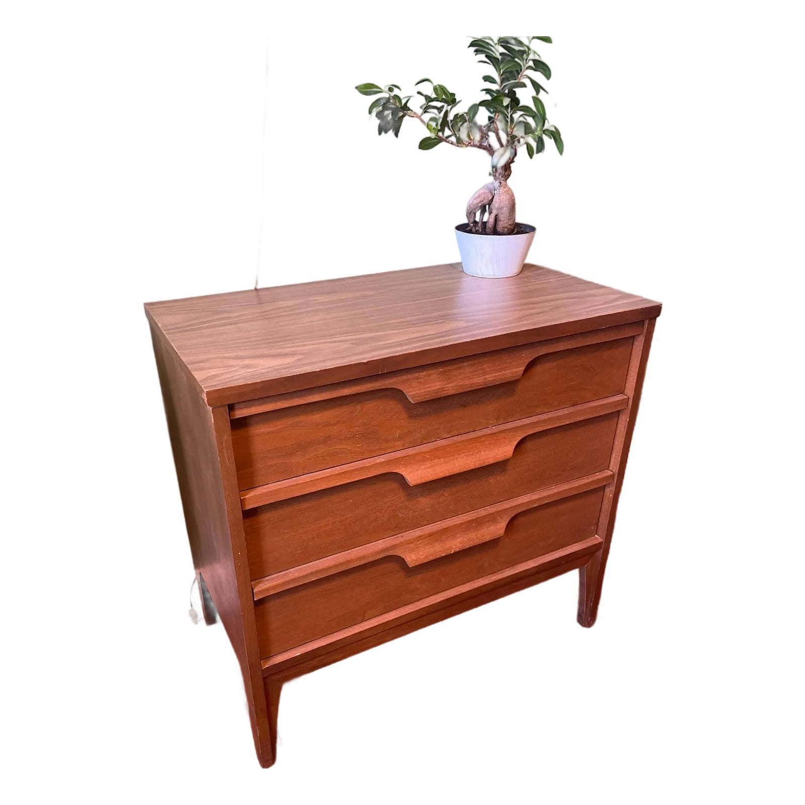 1960s Mid Century Modern Johnson Carper 3-Drawer Walnut and Laminate ...