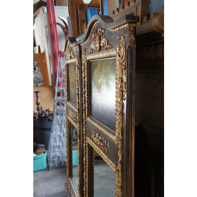 Neoclassical Wall Mirrors With Original Peter Edlund Oil Paintings ...