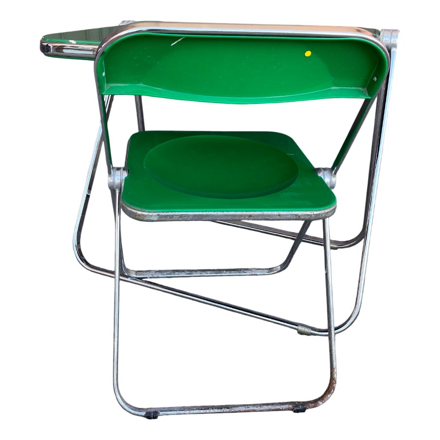 Plato Folding Desk with Chair from Anonima Castelli, 1970, Set of 2 ...