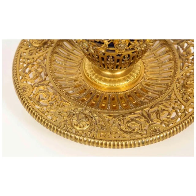 Late 19th Century Louis Constant Sévin & F. Barbedienne Ormolu and Blue ...