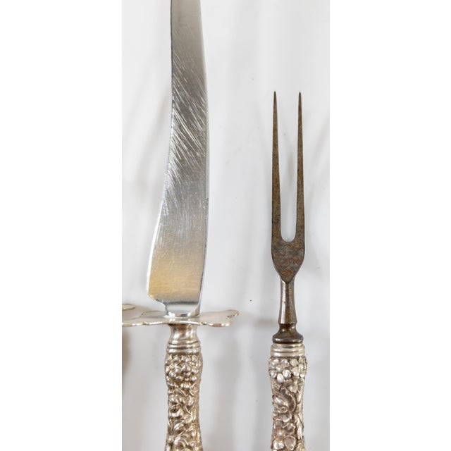 20th Century Sterling Silver Handled Serving Set by Stieff in Rose ...