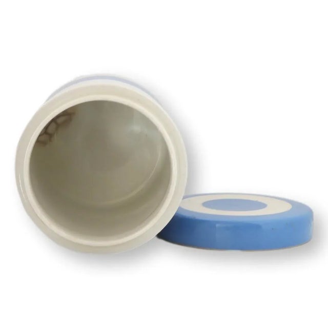 Rare Early 1900s t.g. Green "Cocoa-Nut" Cornishware Kitchen Canister ...