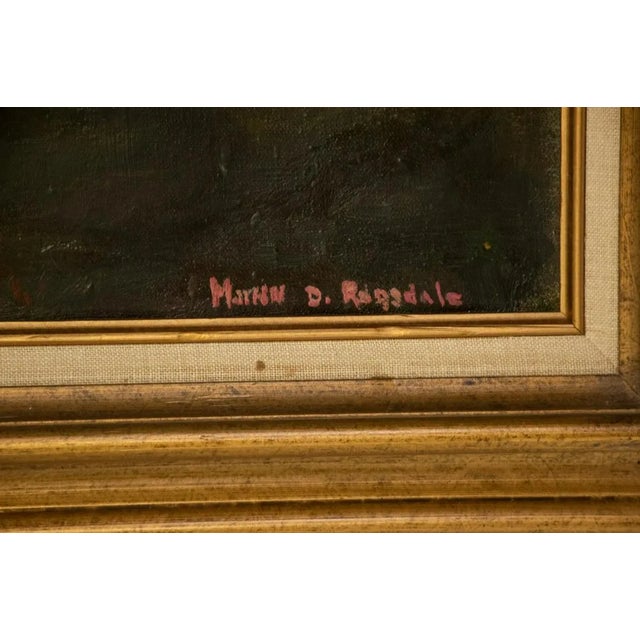 Late 20th Century Marian Ragsdale Original O/C African Violets, Framed ...