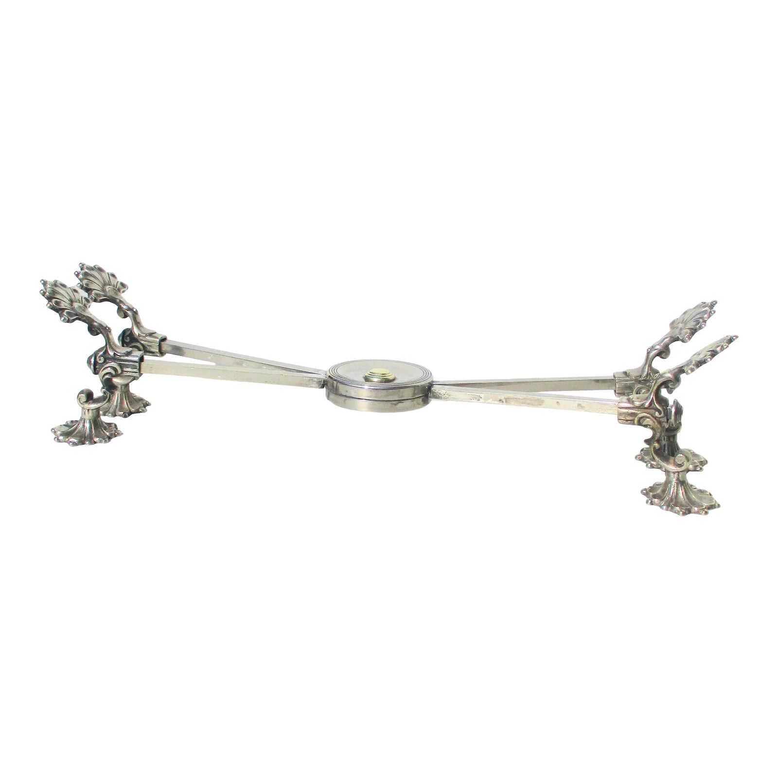Georgian Style Silver-Plate Dish Cross Vintage Japan 1930s' | Chairish