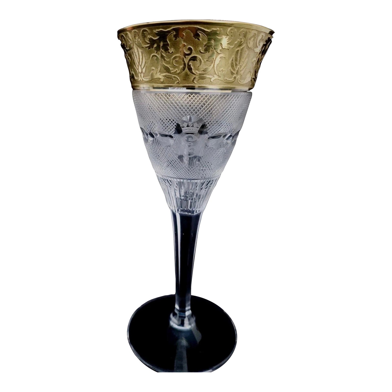 Queen Elizabeth II Rare Monogrammed Moser Splendid Goblet a Gift From ...