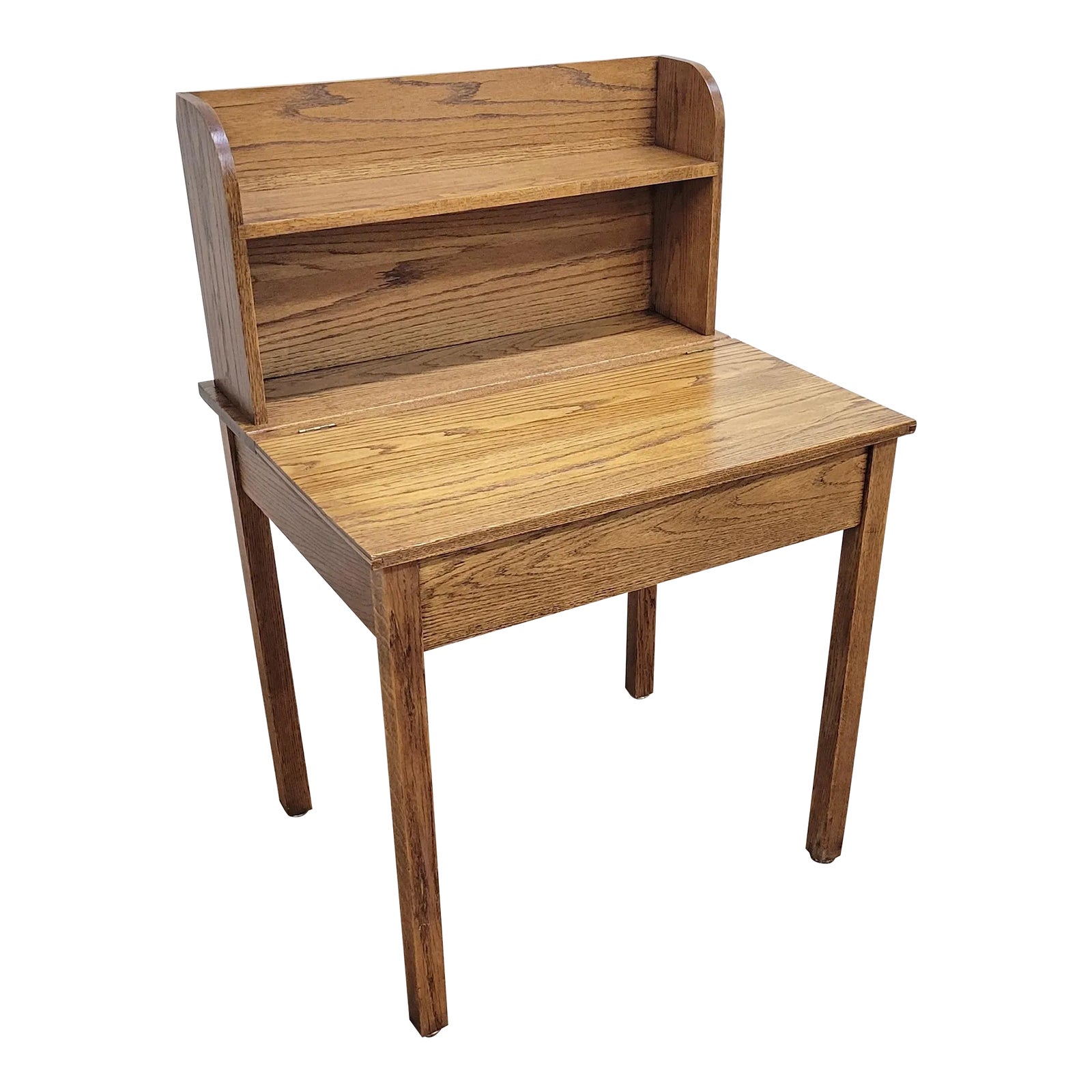 Vintage Mission Arts and Crafts Style Oak Writing Desk Library Desk ...