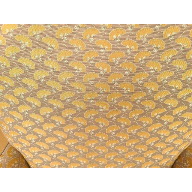 Contemporary Art Deco Klismos Tapered Leg Water Lilly Pattern Dining ...